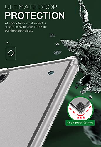 MoKo Case Fits Samsung Galaxy Tab A7 Lite 8.7-Inch 2021 Release Tablet Model SM-T225/T220/T227/T227U, Matte Soft Flexible FrostedTPU Skin Bumper Back Cover Shell, Matte