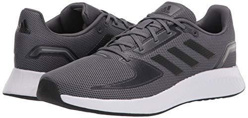 adidas mens Runfalcon 2.0 Running Shoe, Grey/Black/Grey, 11 US