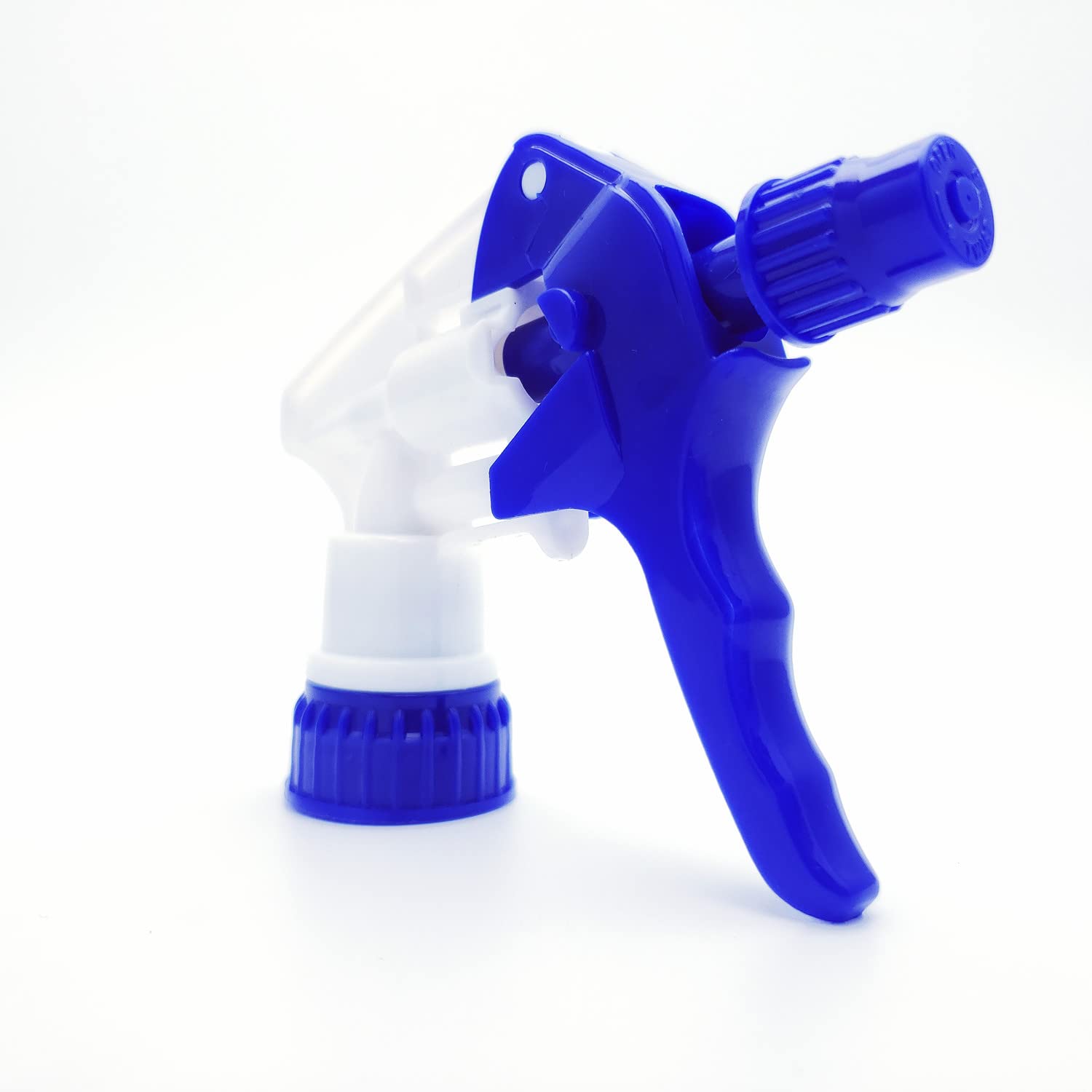 YUZKENCI Trigger Sprayer 12 Pack, Heavy Duty, White and Blue - 28/400 Neck/Thread Size (D Type, 10" Dip Tube)