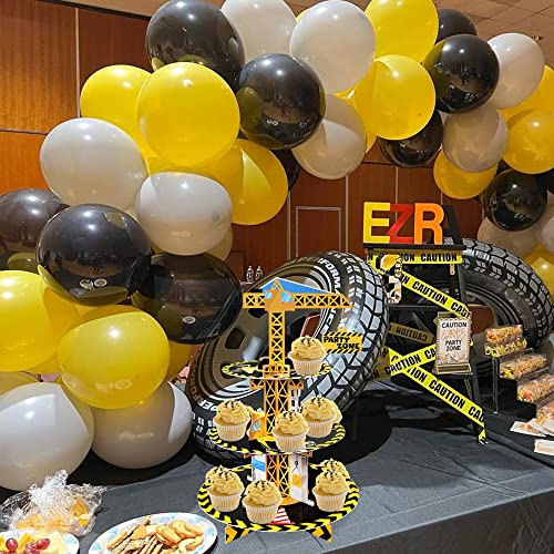 3 Tier Construction Birthday Cupcake Stand Construction Birthday Party Supplies for Construction Baby Shower Dump Truck Party Decorations