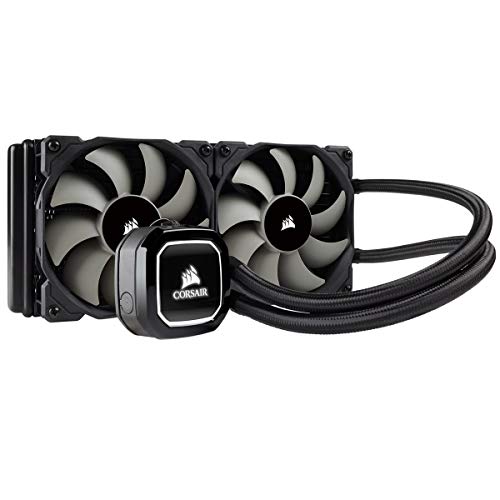 Corsair Hydro H100 x 240 mm Radiator Dual 120 mm PWM Fans Liquid CPU Cooler - Black