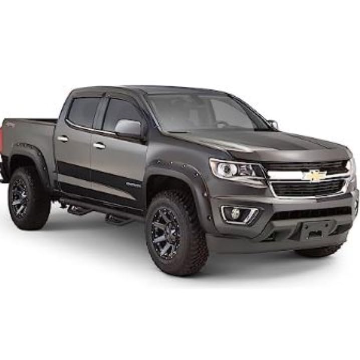 Bushwacker Pocket/Rivet Style Front & Rear Fender Flares | 4-Piece Set, Black, Smooth Finish | 10927-02 | Fits 2011-2016 Jeep Grand Cherokee (Excluding SRT8)