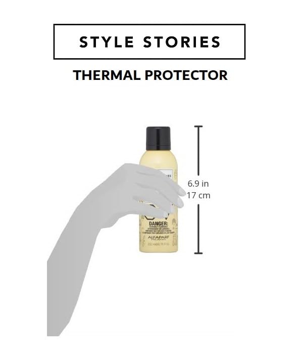 Alfaparf Milano Style Stories Thermal Protection Dry Spray for Hair - Protects Against Heat from Styling Tools - Professional Salon Quality - Lightweight - 6.76 Fl Oz