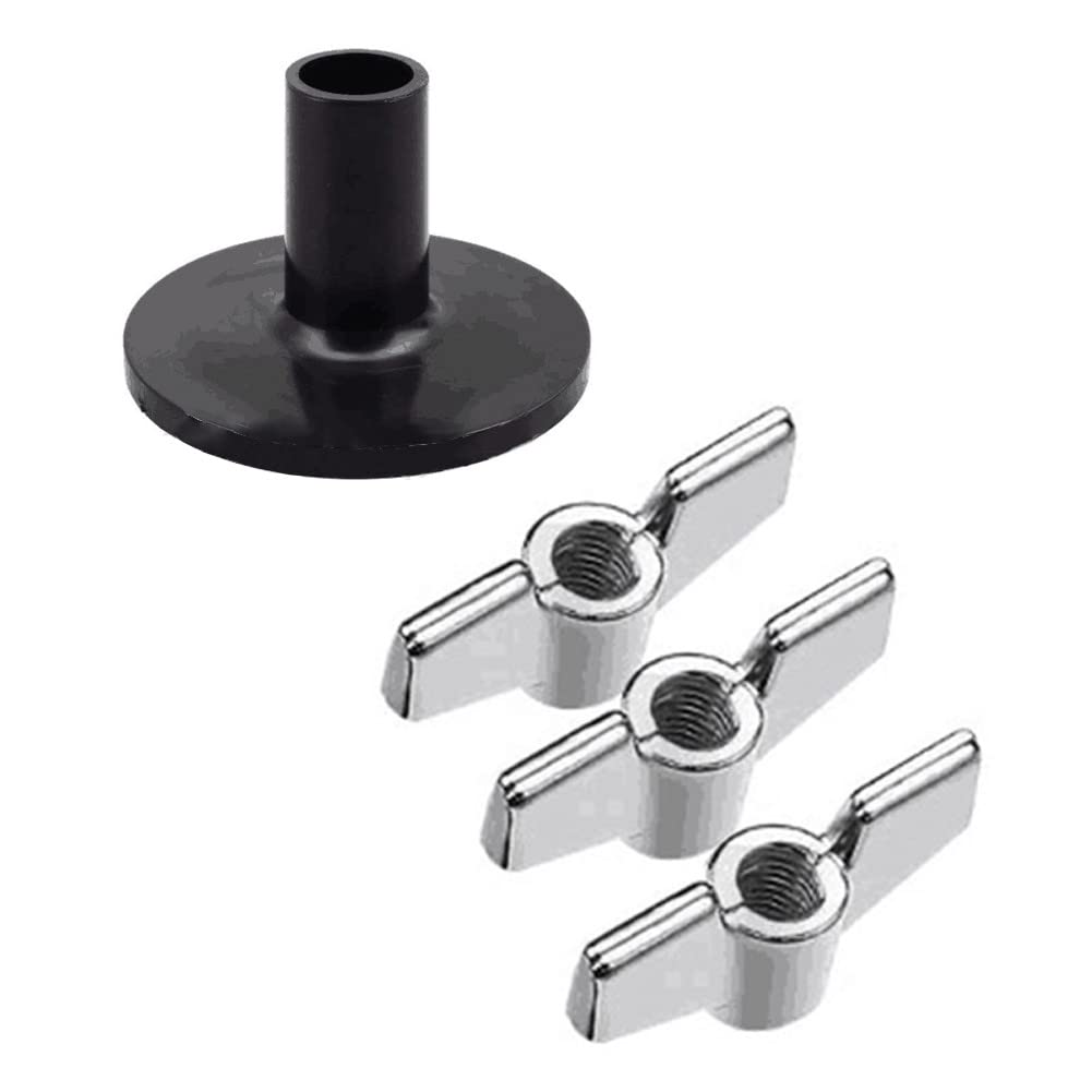 21 PCS Cymbal Replacement Accessories, Cymbal Stand Felts, Drum Cymbal Felt Pads Include Wing Nuts, Felt Cymbal Sleeves with Base Wing Nuts, Washer, Sleeves and Base Wing Nuts Replacement (Gray)