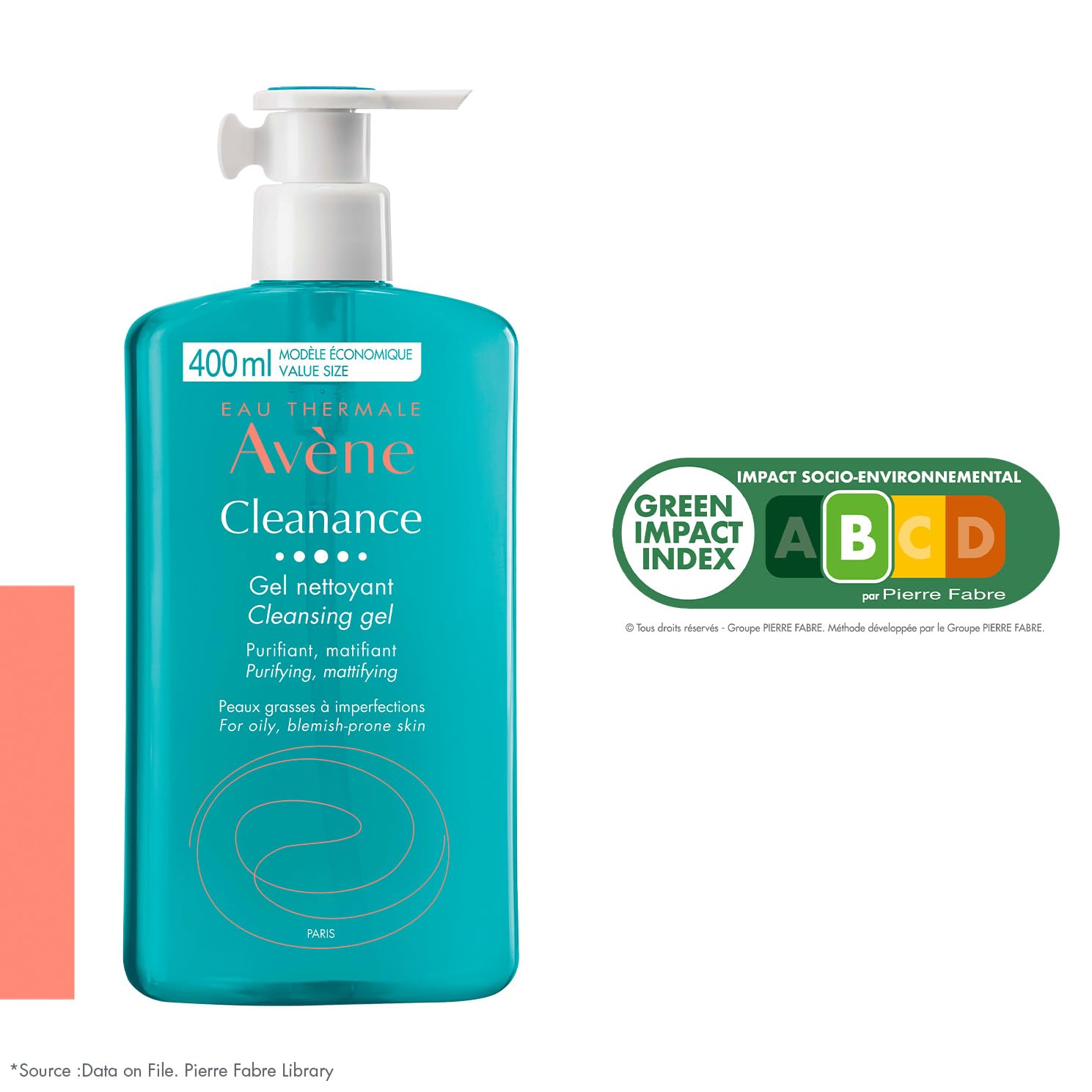 Avene Cleanance Cleansing Gel Soap Free Cleanser for Acne Prone, Oily, Face & Body, 13.5 Oz