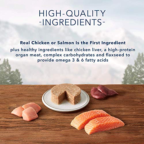 Blue Buffalo Wilderness High Protein Grain Free, Natural Kitten Pate Wet Cat Food Variety Pack, Chicken, Salmon 3-oz (6 Count- 3 of Each Flavor)
