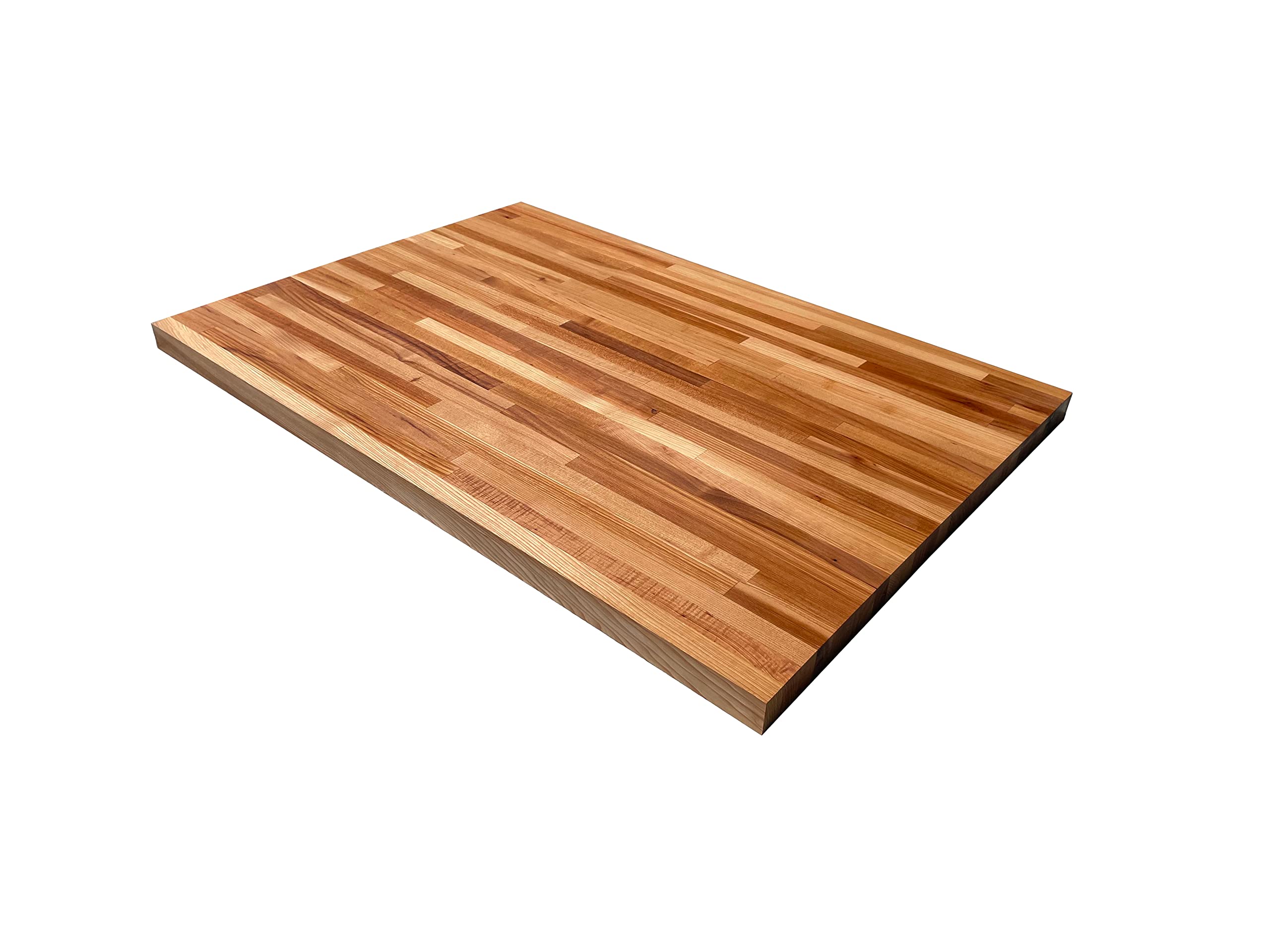 Forever Joint Hickory Butcher Block Kitchen Island Top - 1.5" x 36" x 48"