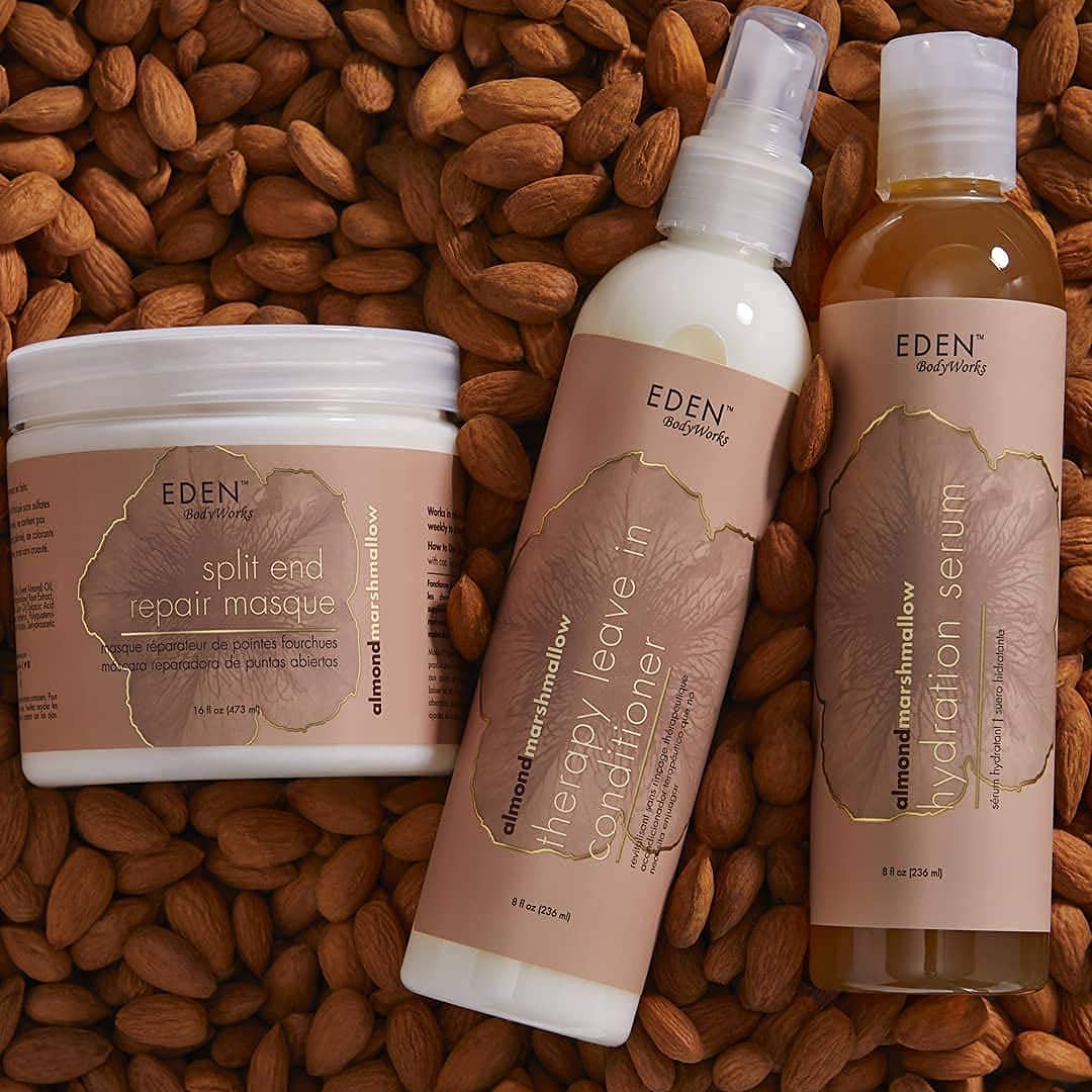 EDEN BodyWorks Almond Marshmallow Hydration Serum | 8 oz | Define Curls, Protect, Add Shine & Smooth Hair