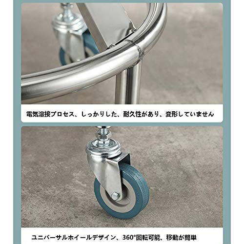 Movable Shelf for Heat Preservation Bucket Insulation Pot Insulation Barrel Insulation Tabletop Pot Insulation Bucket Movable Stand Thick Stainless Steel Bucket Rack, Soup Bucket Bucket Base, Heat Ins