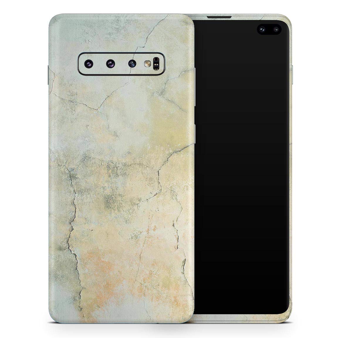 DesignSkinz Rustic Cracked Textured Surface V3 Protective Vinyl Decal Wrap Skin Cover Compatible with The Samsung Galaxy S20 (Screen Trim & Back Glass Skin)