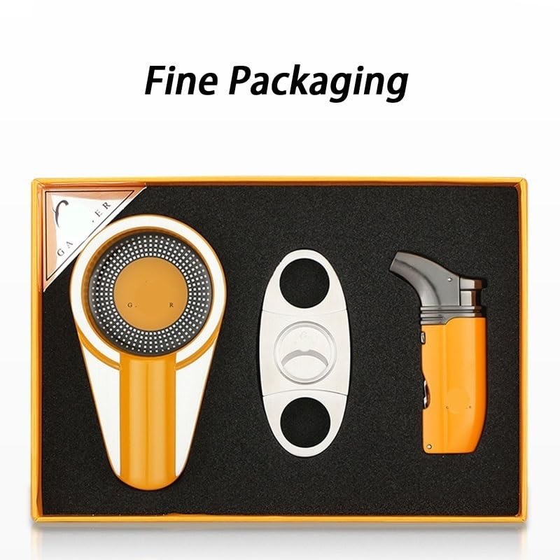 2024 New Lighter 3-Piece Set, Windproof Flame, Transparent Gas Window, Reusable, Suitable for Boyfriend, Girlfriend, and Daily Use (Color : C3)