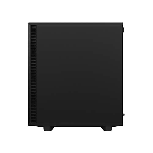 Fractal Design Define 7 Compact Black Brushed Aluminum/Steel ATX Compact Silent Dark Tinted Tempered Glass Window Mid Tower Computer Case