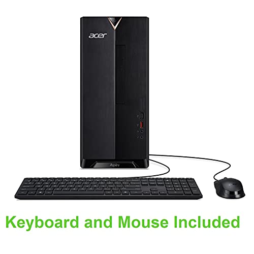 Acer Aspire TC-1660-UA92 Desktop | 10th Gen Intel Core i5-10400 6-Core Processor | 12GB 2666MHz DDR4 | 512GB NVMe M.2 SSD | 8X DVD | Intel Wireless Wi-Fi 6 | Bluetooth 5.2 | Windows 10 Home