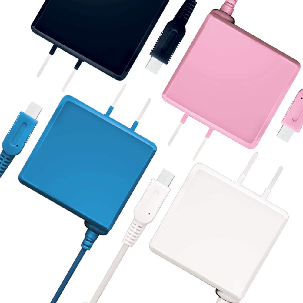 ALG-3DS250-BL new3DS用長いAC充電器 ブルー