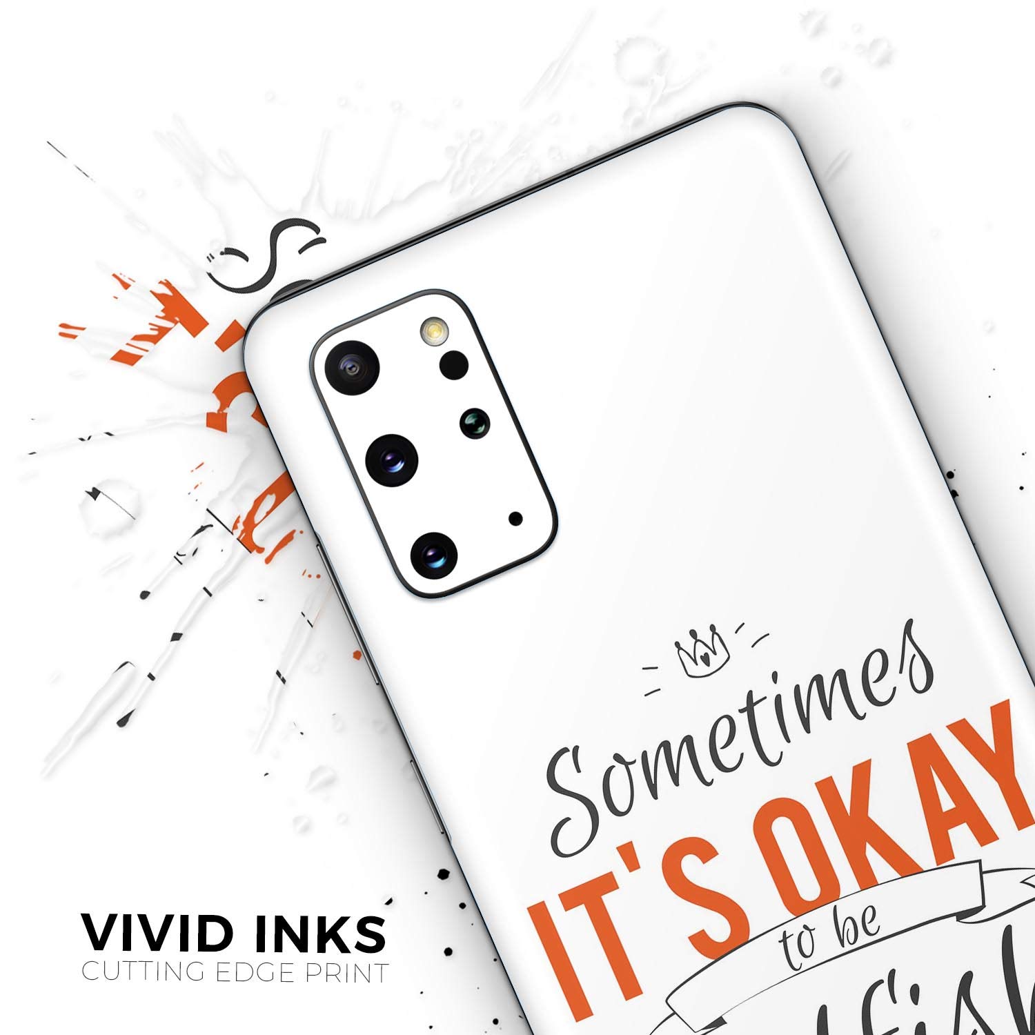 DesignSkinz Sometimes Its Okay to Be Selfish Protective Vinyl Decal Wrap Skin Cover Compatible with The Samsung Galaxy S20 (Screen Trim & Back Glass Skin)