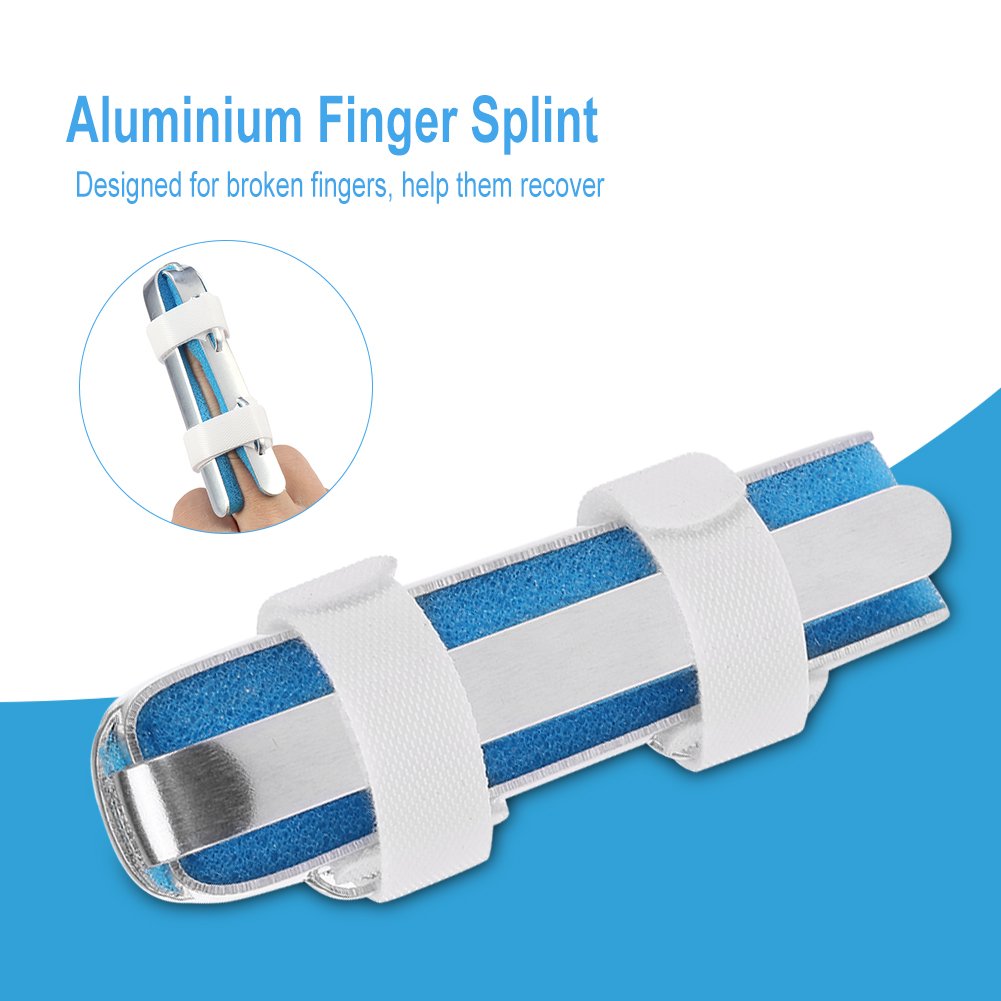 3 Sizes Aluminium Finger Hand, Thumb Stabilizer Lightweight Thumb Brace Support Thumb Sprains Recovery Injury Pain Bending Deformation