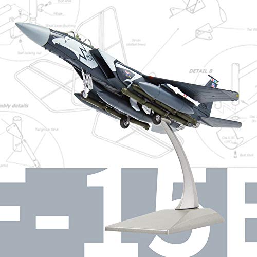 Lose Fun Park 1:100 F-15 Strike Eagle Diecast Model Fighter Military Planes Models Jet Model Airplane for Collection