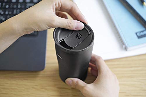 HARIO STF-300-B Tumbler, Black, 10.1 fl oz (300 ml), Thermal Tumbler with Lid