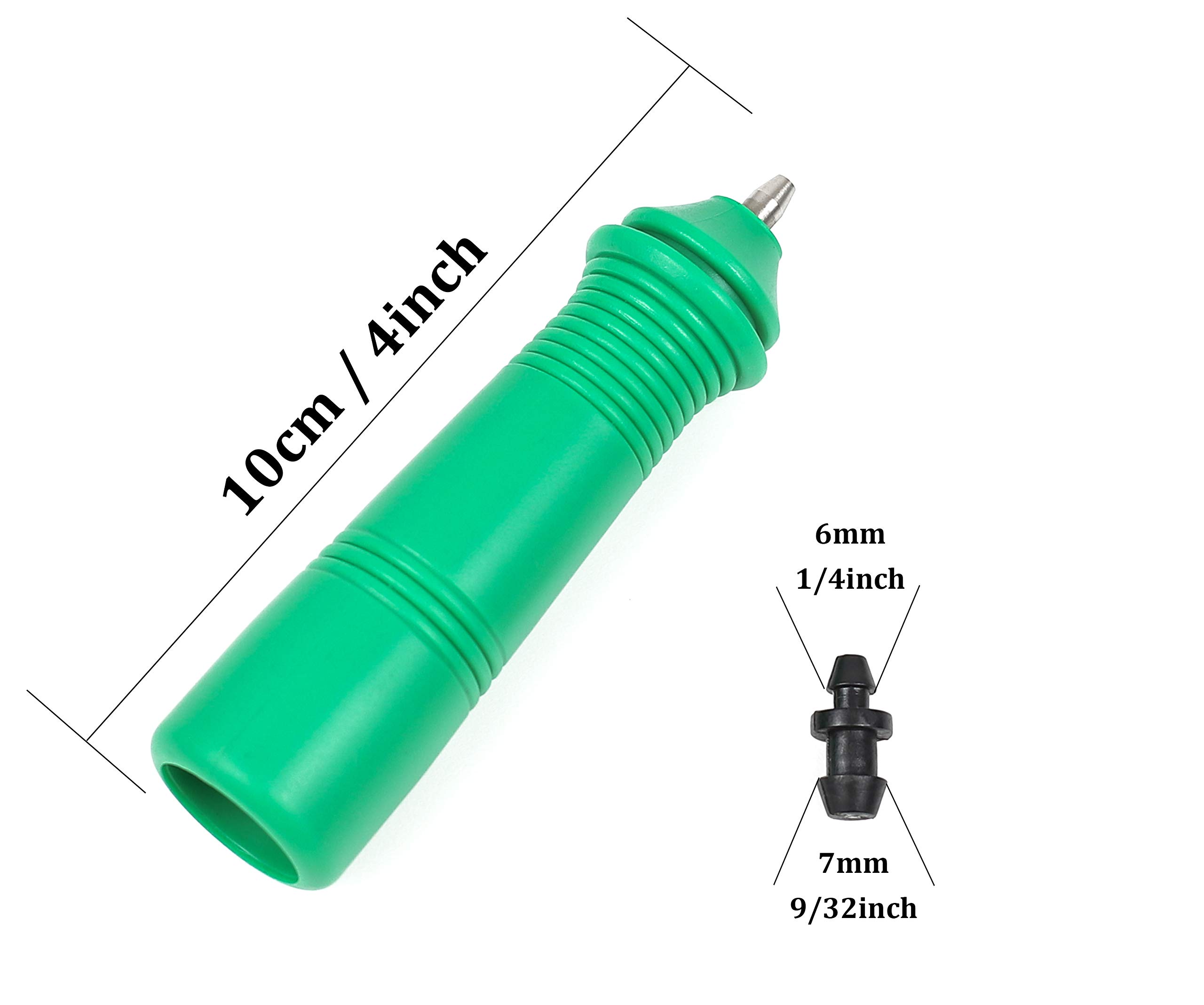 Drip Irrigation Plugs (50 pcs) and Hole Punch Tool (1 pcs): Goof Plugs for Hose or Tubing End Caps - Puncture to Insert Fittings and Parts