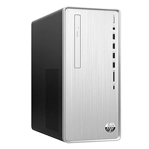 HP 2022 Pavilion Desktop, 11th Gen Intel Core i7-11700F 8-Core Processor, AMD Radeon RX 550 Graphics, 64GB RAM, 2TB SSD + 8TB HDD, DVD, HDMI, DisplayPort, DVI, Wi-Fi, Windows 11 Home, Silver