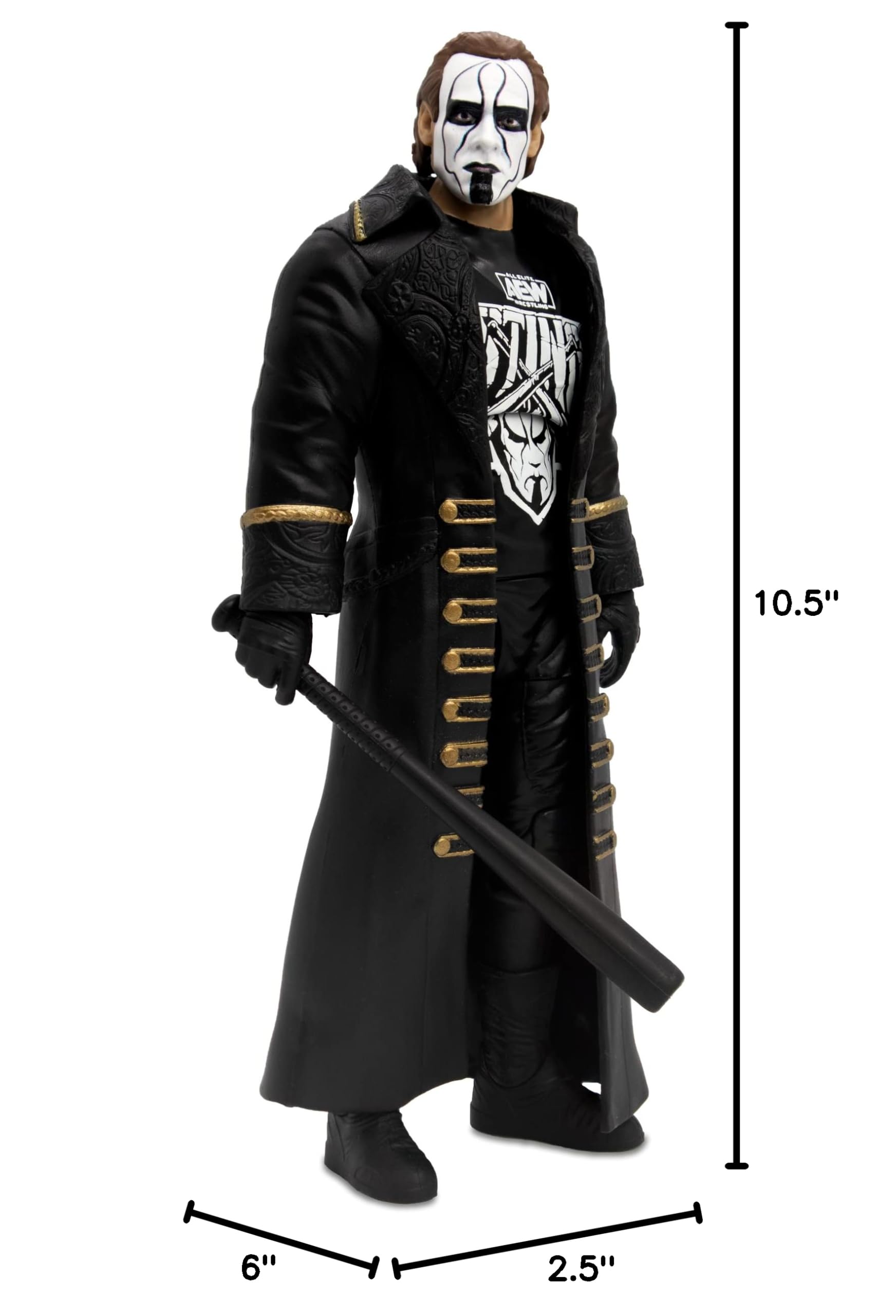 All Elite Wrestling - 6-Inch Sting Figure with Accessories - AEW Unmatched Collection Series 2 - Luminaries