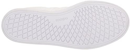 adidas Women's Vulc Raid3r Skate Shoe, White/White/Silver Metallic, 9
