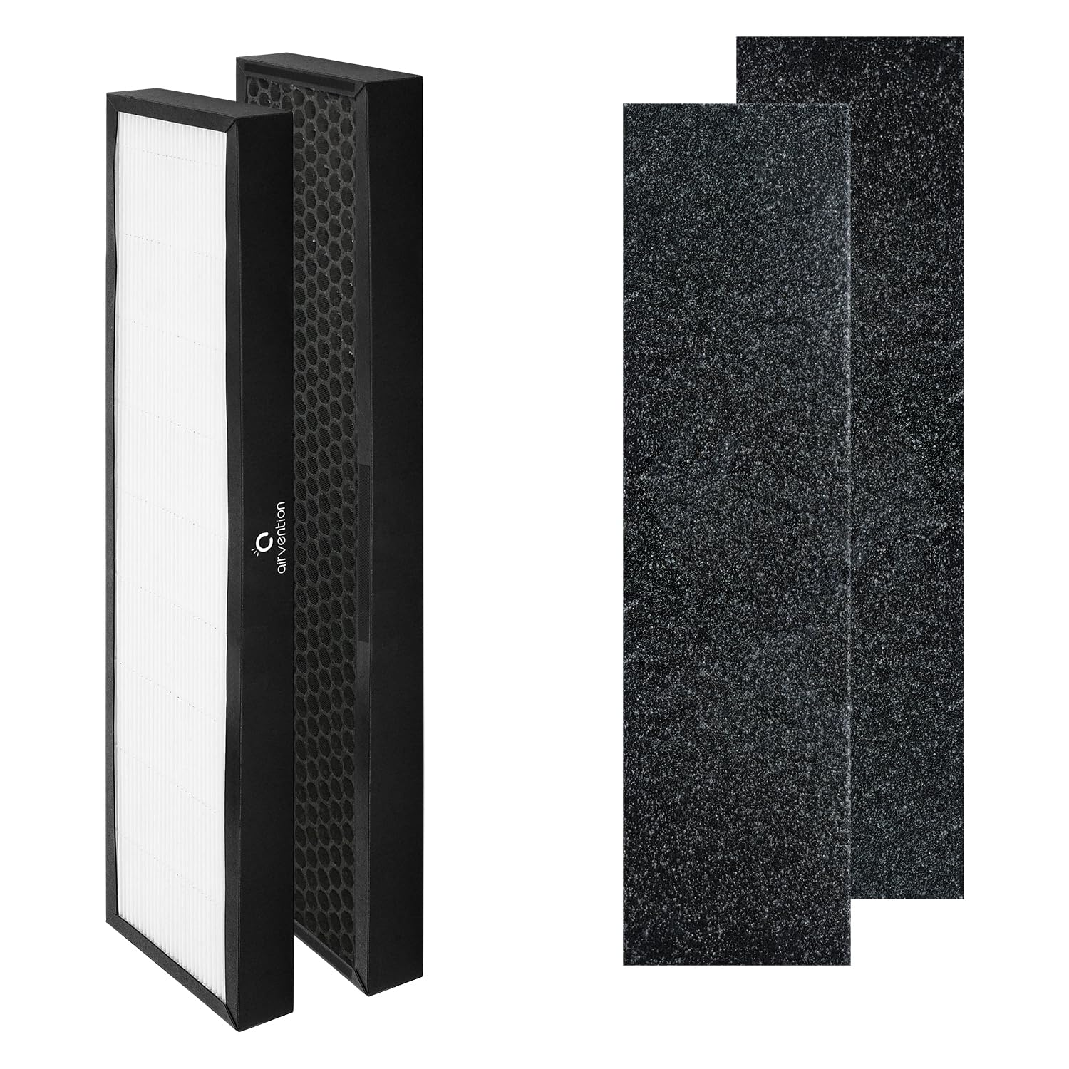Airvention HF1701 Replacement Filter Set, 1 HEPA Filter and 2 ViRo-Silver Pre-filters, Compatible with Hunter HT1701, 30613, 30100