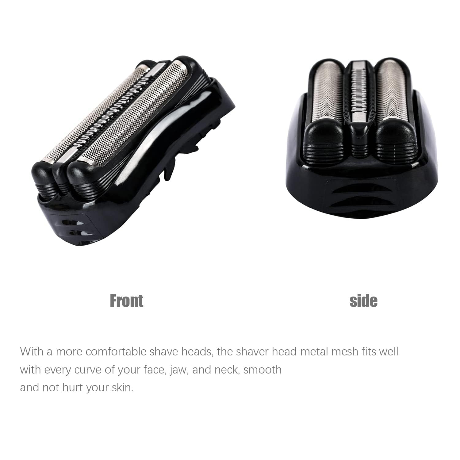 21B Replacement shaver Foil and Cutter Cassette Heads Compatible with Series 3 Replacement Head s3 Electric Shaver Razor wet and dry Blades Replacement fit for Models 3040s 300s, 310s, 3010BT