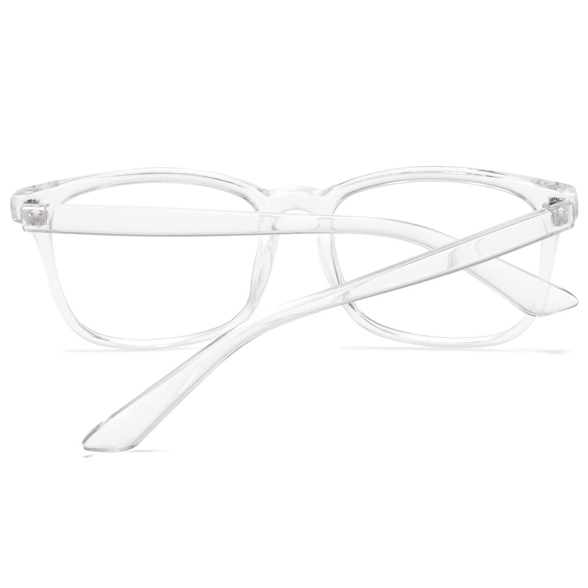aisswzber Unisex Stylish Square Non-Prescription Eyeglasses Clear Lens Glasses