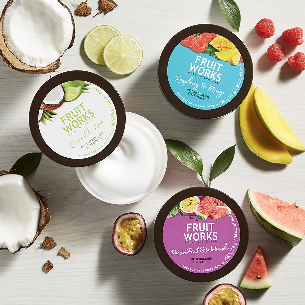 Fruit Works Passion Fruit & Watermelon Cruelty Free & Vegan Body Mist With Natural Extracts 1x 250ml