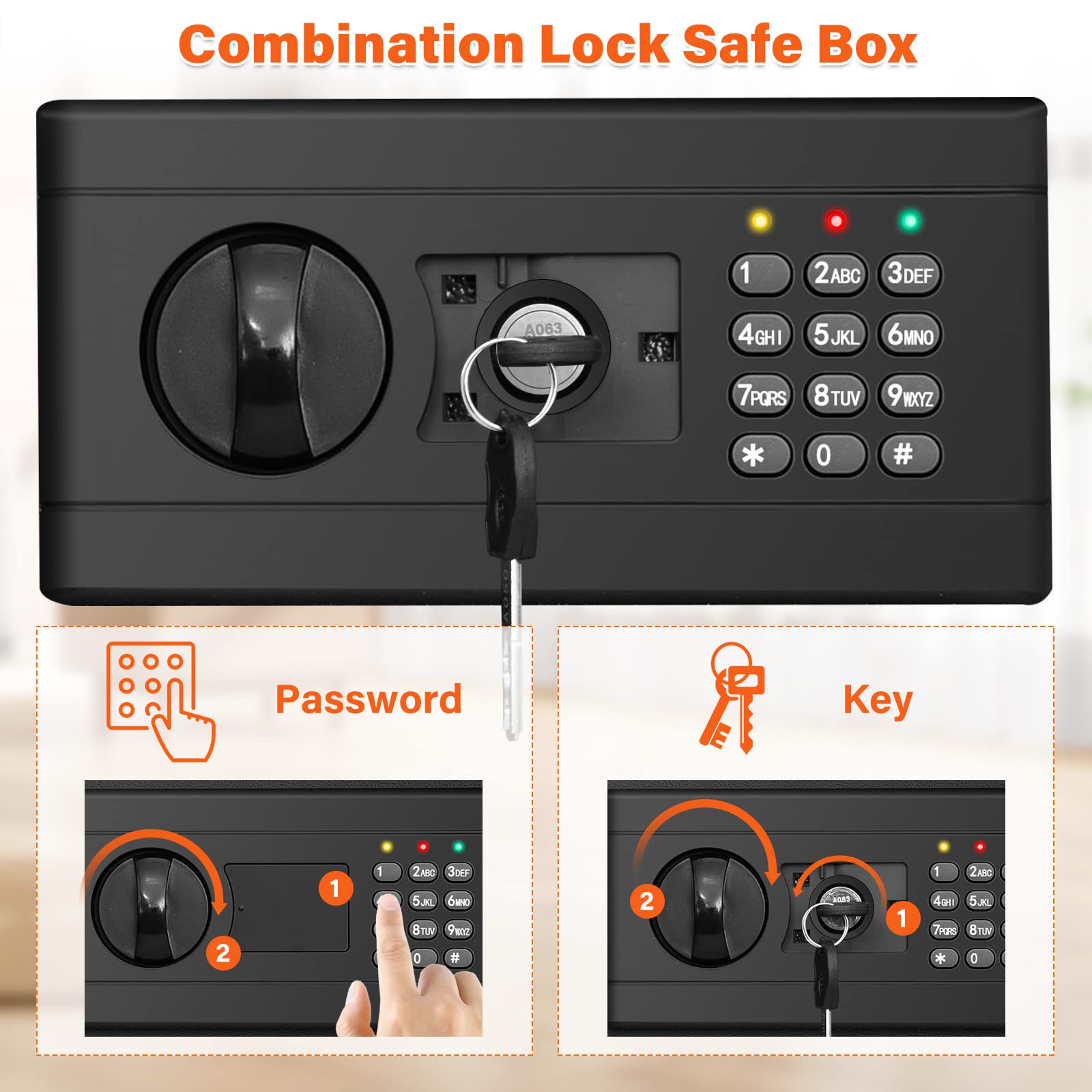 25.6" Tall Fireproof Wall Safes Between the Studs 16" Centers, Hidden Wall Safe with 2 Removable Shelf & Hidden Tray, Heavy Duty Wall Mount Safe for Firearms, Money, Jewelry, Passport Black