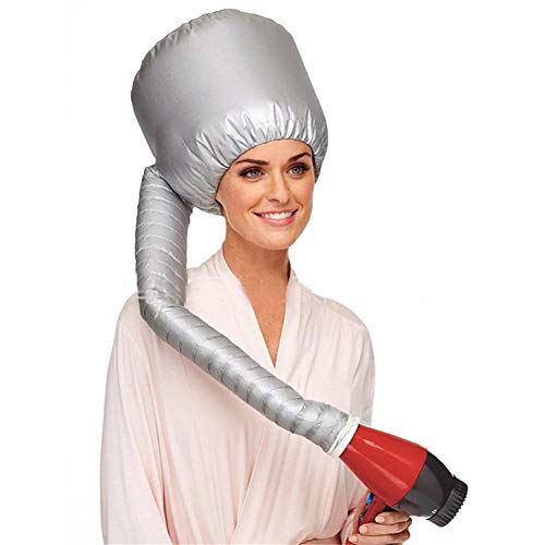 Easy Use Hair Perm Hair Dryer Nursing Dye Hair Modelling Warm Air Drying Treatment Cap Home Safer Than Electric Cap (Pink)