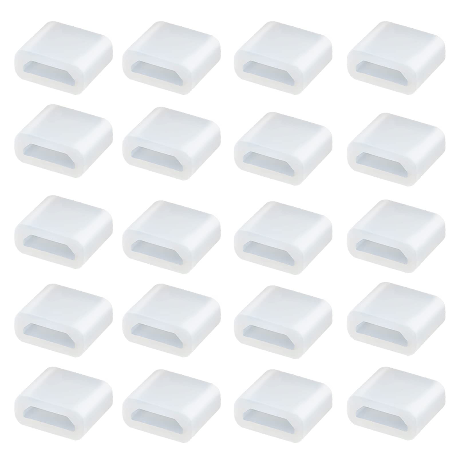 20 PCS USB Anti Dust Cover Plugs, USB Dust Stopper, Silicone Soft Micro USB Cap Port Protector, Anti Dust Cover Protector Plugs Cap for Micro USB Male Ports