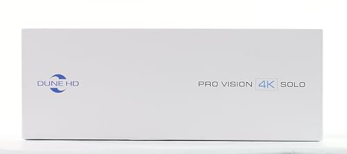 Dune HD Pro Vision 4K Solo | HDR10+ | Ultra HD | 3D | DLNA | Media Player and Android Smart TV Box | RTD1619 | 3.5 SATA HDD Rack | HD-Audio, 2X HDMI, BT, WiFi, 4GB / 32GB
