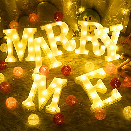 Creation Core 8.7" Tall Large LED Baby Word Marquee Signs Battery Operated Warm White Light Up Letters for Home Bedroom Nursery Room Table Wall Decor, Baby