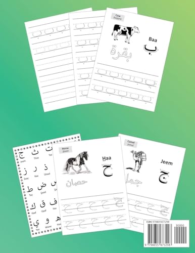 Alif Baa Tracing and Practice: Arabic Alphabet letters Practice Handwriting WorkBook for kids, Preschool, Kindergarten, and Beginners - Level 1.
