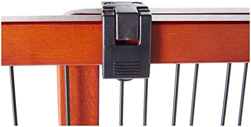 Carlson Extra Tall 70-Inch Wide Adjustable Freestanding Pet Gate, Premium Wood (2870 DS)