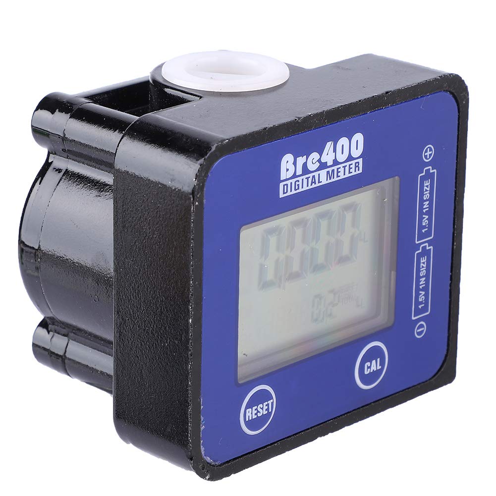 Oumefar 1/2" LCD Display Meter High Accuracy Digital Fuel Flowmeter Aluminum Alloy Pipeline Gauge High Accuracy Meter Aluminum Alloy Meter