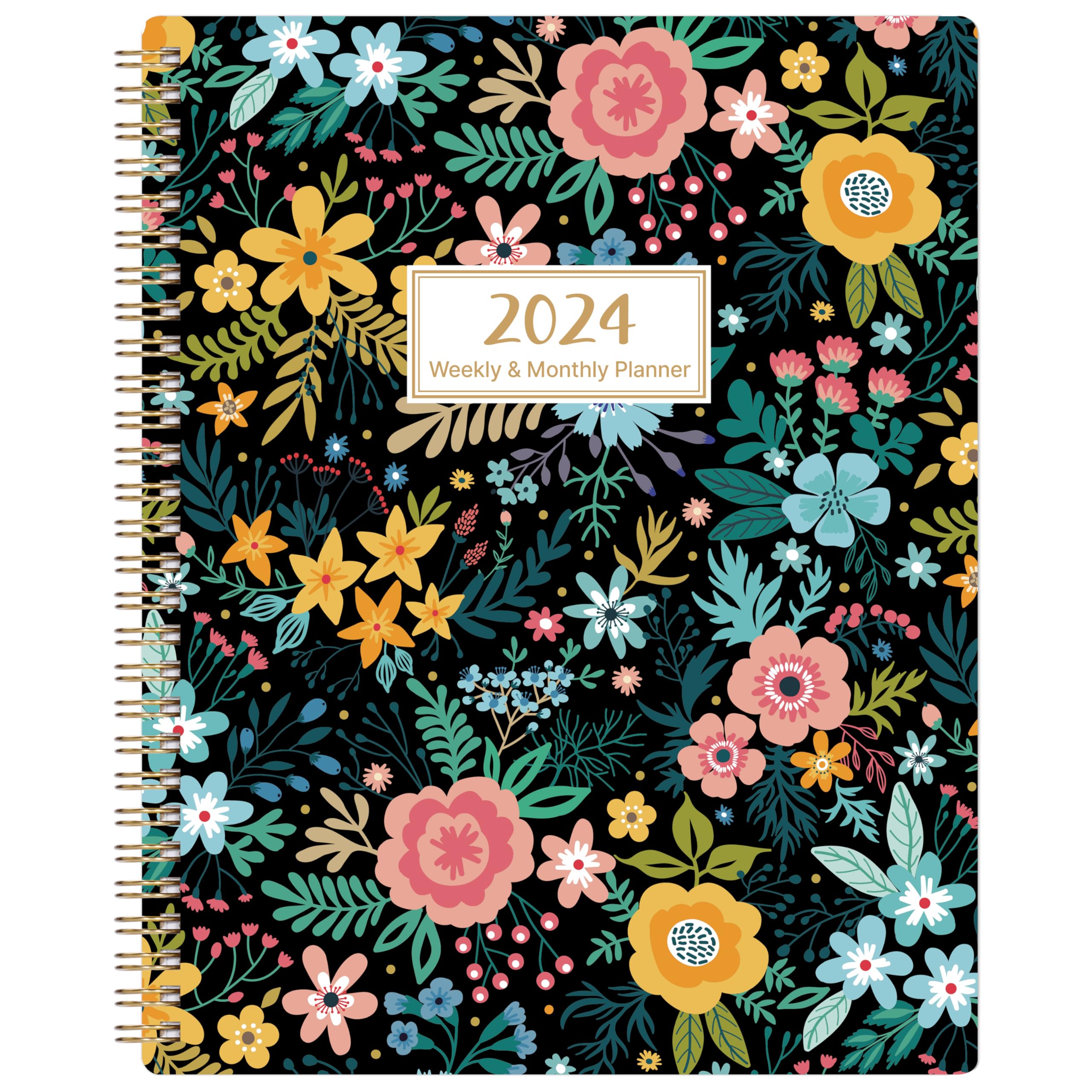 2024 Planner - Planner 2024 with Thick Paper, Jan 2024 - Dec 2024, 8" x 10", Weekly & Monthly Planner with Twin-wire Binding, Flexible Cover