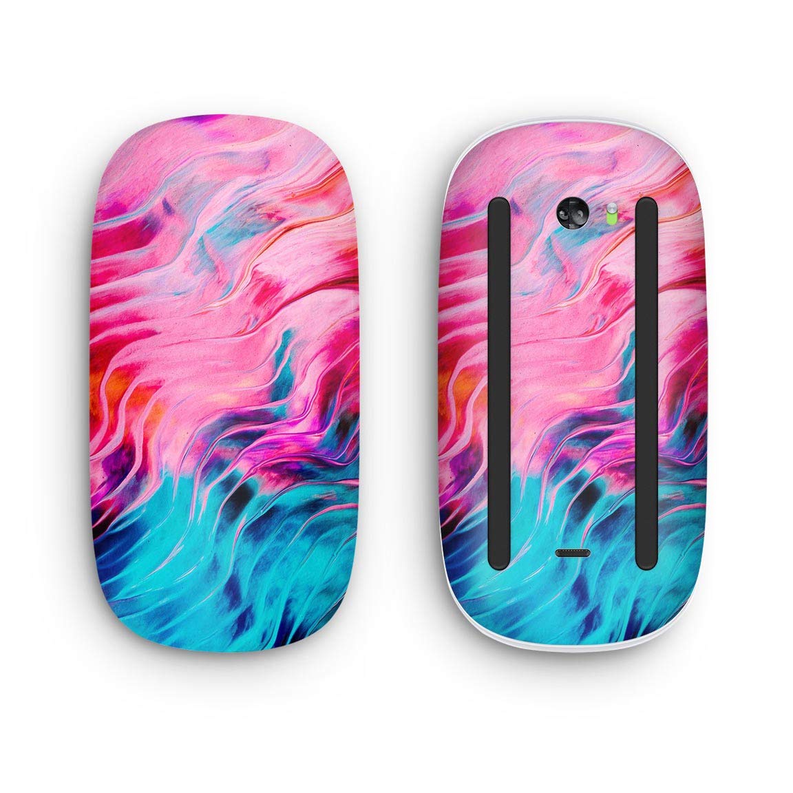 Design Skinz Liquid Abstract Paint V66 Vinyl Decal Compatible with The Apple Magic Mouse 2 (Wireless, Rechargable) with Multi-Touch Surface