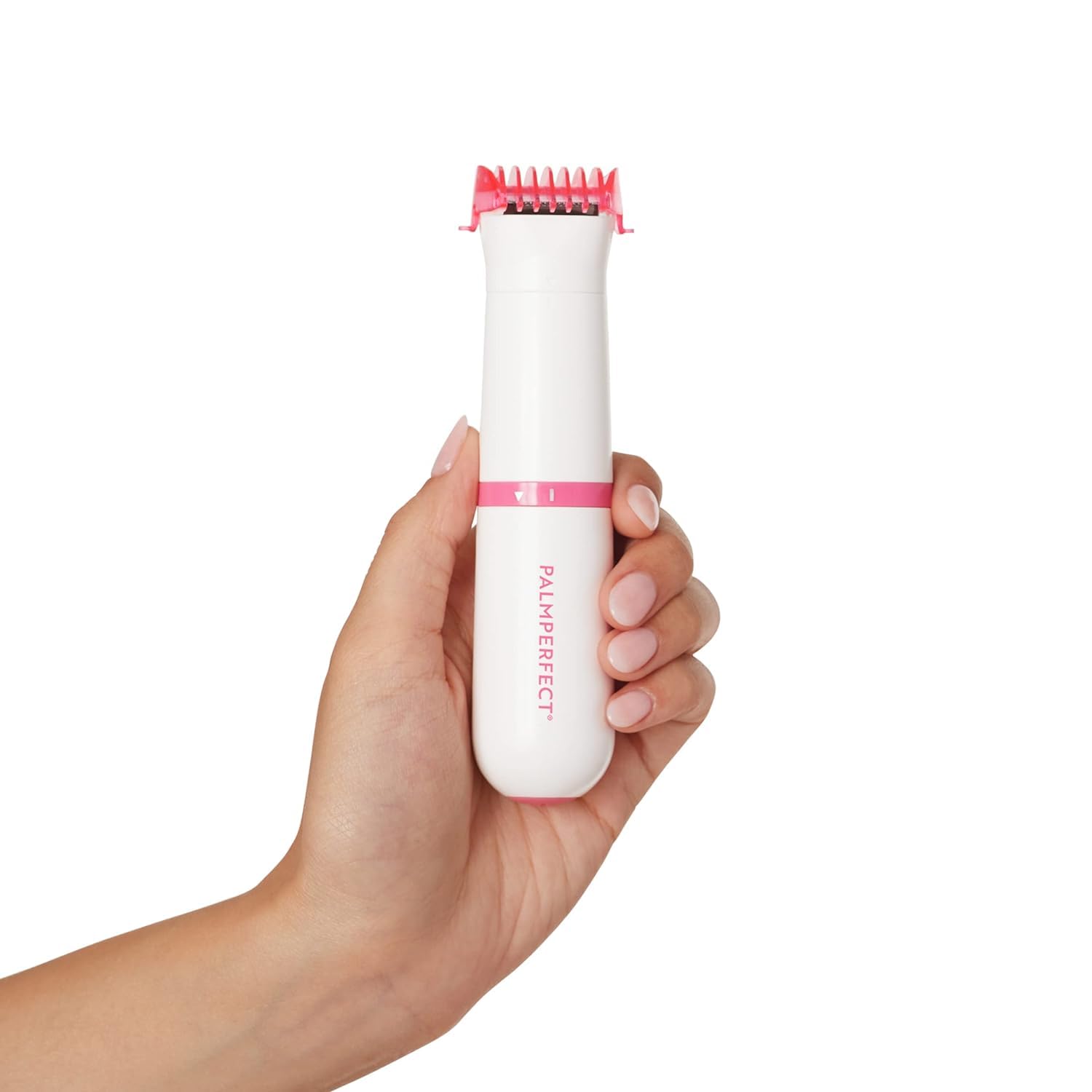 Clio PALMPERFECT Electric Bikini Trimmer - Travel-Friendly Hair Shaver for Smooth, Dual Blade for Close Shave, Use Wet or Dry - Battery-Powered + Trimming Guide Included