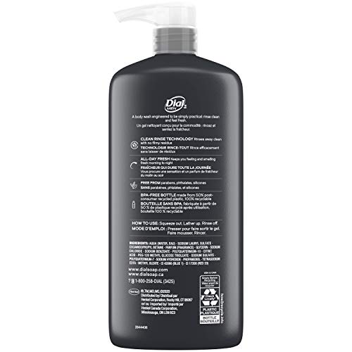 Dial Men Body Wash, Infinite Fresh, 69 fl oz (3-23 fl oz Bottles)