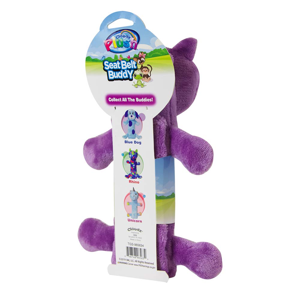 Cloudz Kids Plush Seat Belt Buddy XL Travel Pillow - Cat
