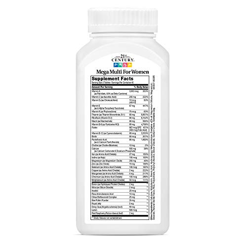 21st Century Mega Multi for Women Tablets, 90-Count (22659)