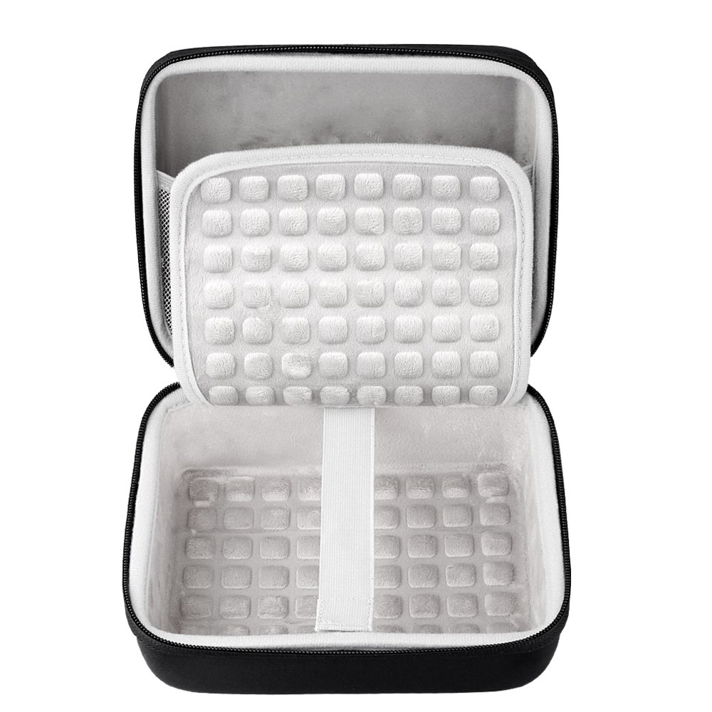 BOVKE Hard Drive Case for WD Elements My Book Seagate Expansion Desktop External Hard Drive HDD 6TB 8TB 10TB 12TB 14TB 16TB 18TB, 3.5 Inch Portable Desktop HDD Carrying Case, Black