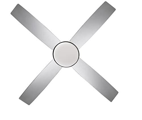 Design House 157354 Cali 52-inch Contemporary Indoor Ceiling Fan with LED Light Kit, Wall Control, Brushed Nickel