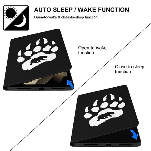 Bear Paw Protective Case Compatible with IPAD 2020 AIR 4 (10.9in) Stand Case Auto Sleep/Wake Cover