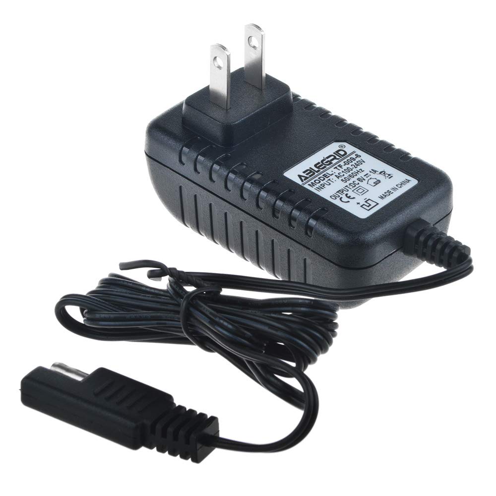 DigipartspowerWALL Charger AC Adapter for KT1378WM KIDTRAX Chase Ride on 6V Battery