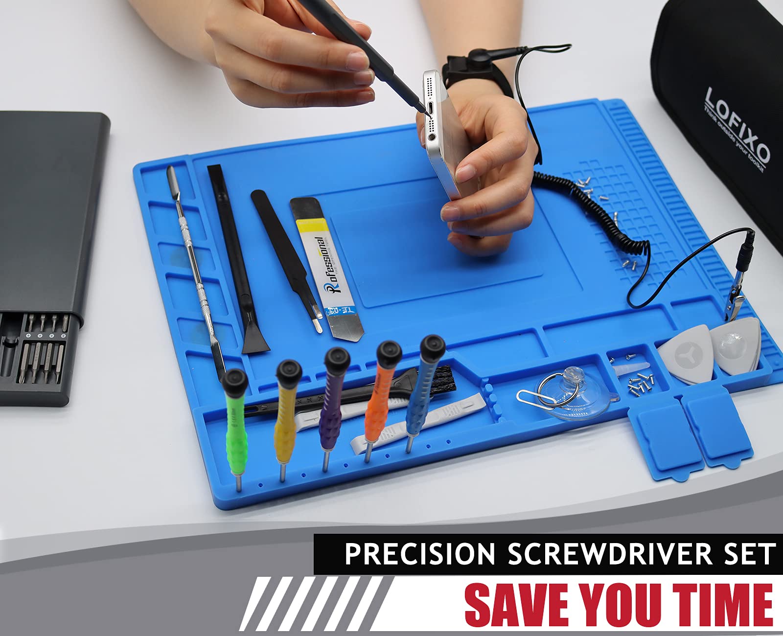 Electronics Screwdriver kit,Computer Repair Tool Kit,ps5 Ps4 tool kit,LOFIXO Small Screwdriver Set with case