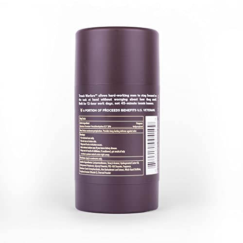 Duke Cannon Supply Co. Trench Warfare Antiperspirant & Deodorant for Men Sandalwood&Amber Multi-Pack - Enriched with Activated Charcoal, Maximum Strength for Sweat & Odor Protection, 2.75 oz (3 Pack)